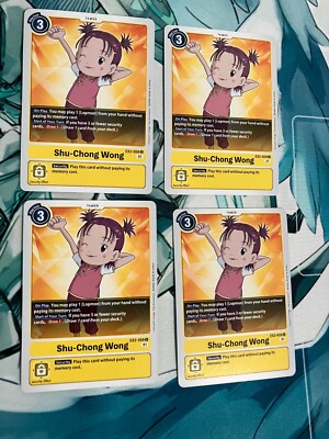 4x Shu-Chong Wong (Playset) EX2-059 U Digimon CCG TCG | Digital Hazard Near Mint | eBay