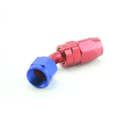 Universal AN10 45 Degree Swivel Push On Fuel Oil Hose End Adapter Red ...