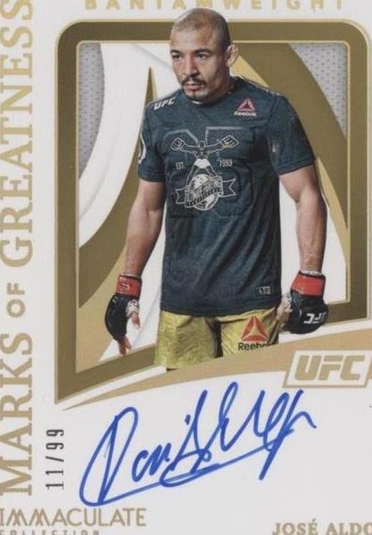 2021 Panini Immaculate Collection UFC - Marks of Greatness #MG-JAD Jose ...