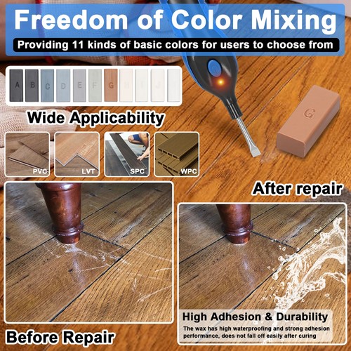 Wood/PVC/Tile Floor DIY Repairing Tool Set Multifunctional Furniture ...