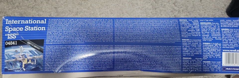 Revell International Space Station ISS MIR 1:144 Model lot books ...