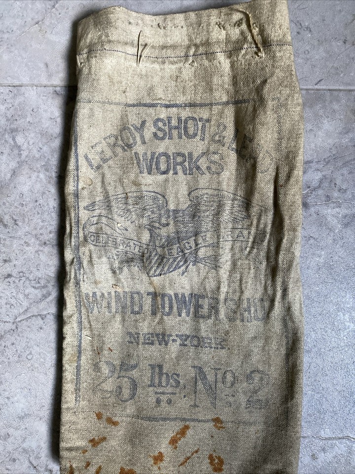 The Leroy Shot & Lead Works Wind Tower Shot Bag – No 2 Shot – New York ...
