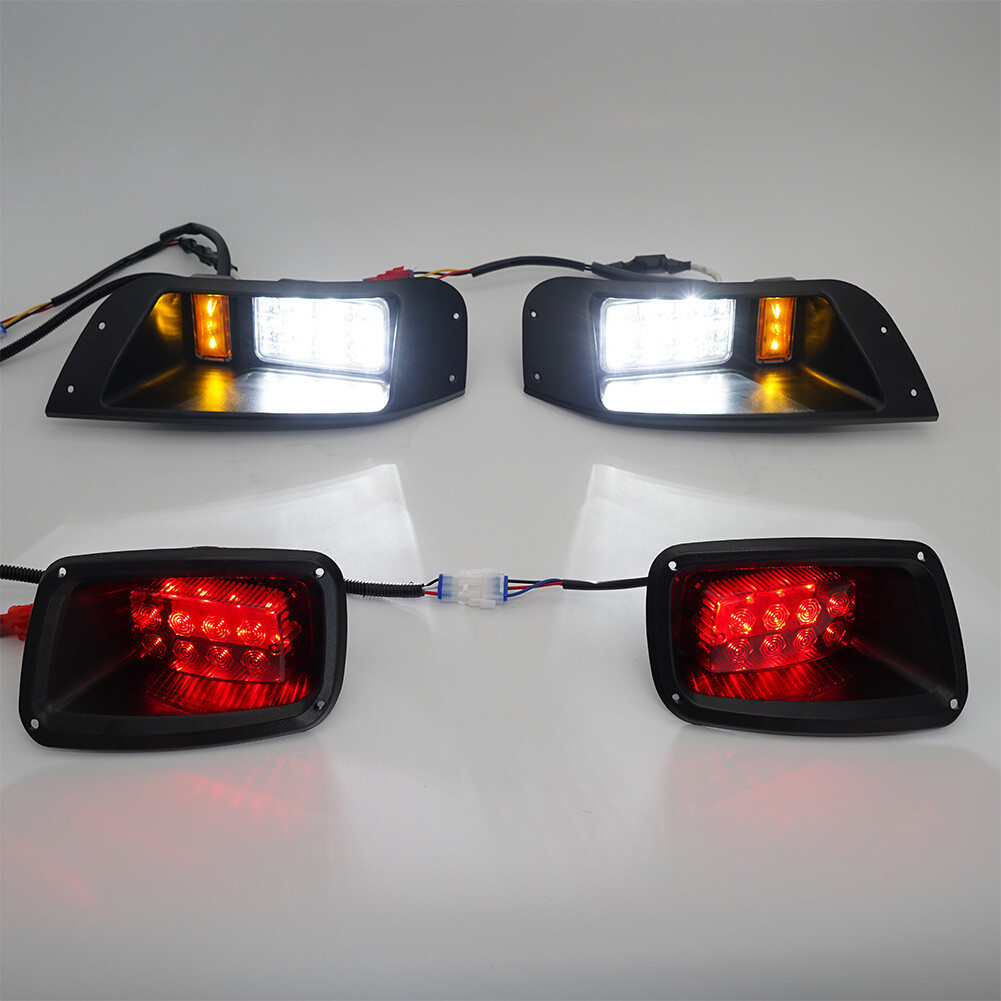 12V Full Light Kit with Turn Signal Switch EZGO TXT Cart LED for G&E 96 ...