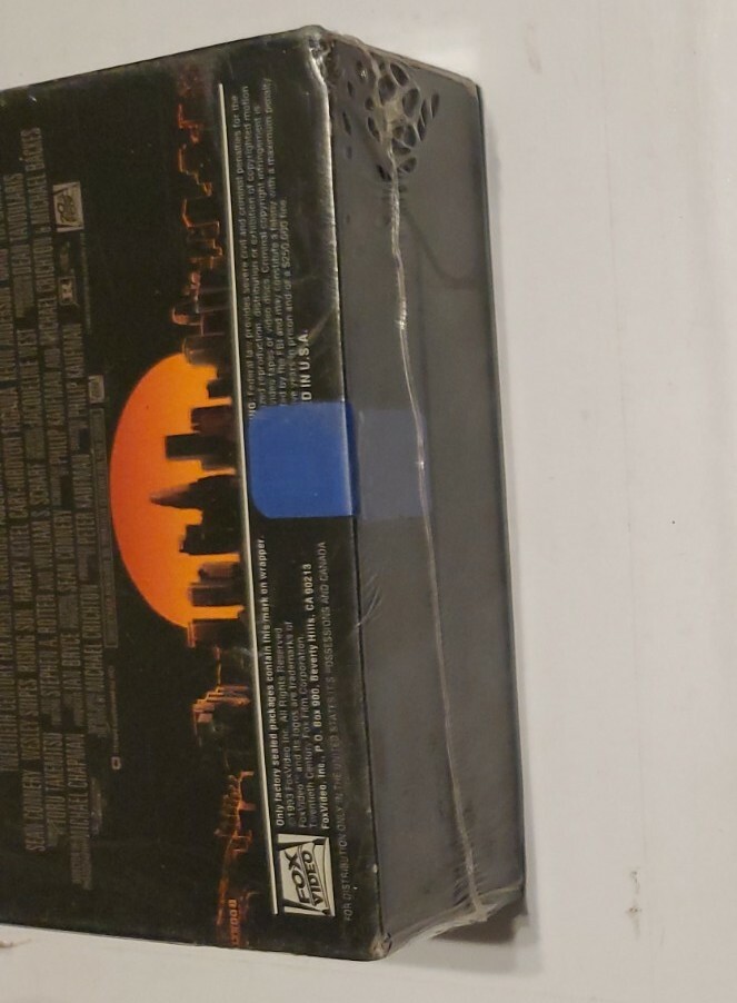 Rising Sun (VHS, 1993) Sean Connery Wesley Snipes BRAND NEW SEALED TAPE ...