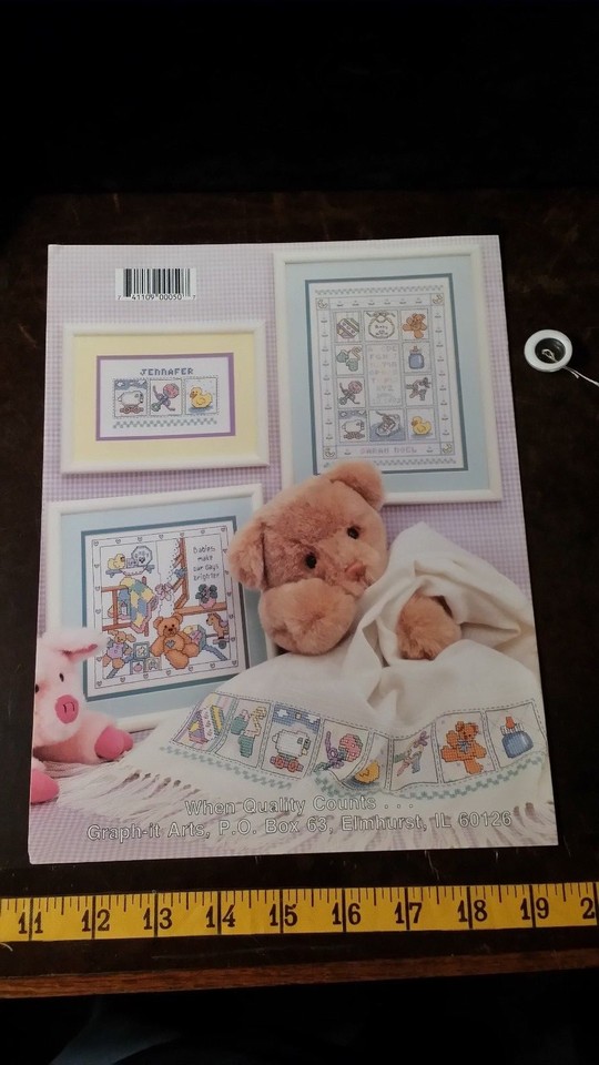 FOR BABY TEDDY BEAR CARON TURK CROSS STITCH PATTERN FREE SHIPPING | eBay