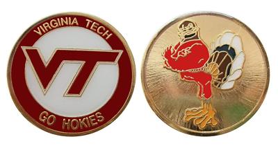 Virginia Tech University Go Hokies Challenge Coins | eBay