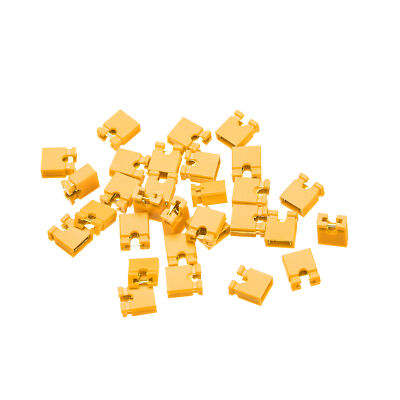 30pcs 2.54mm Pin Header Jumper Cap Short Circuit Connection Cap Yellow ...