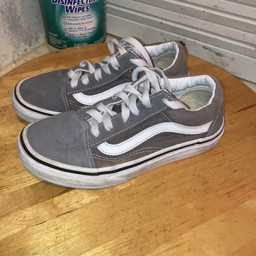 Vans off the Wall Classic Sneaker Skate Shoes Kids Size 2 #751505 Gray ...