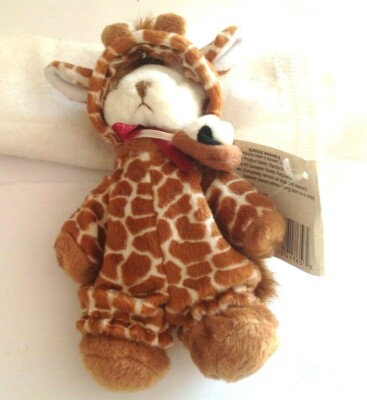 Ganz Wee Bear Village Stretch Giraffe Mini Teddy Bear in Costume | eBay