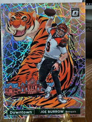 2021 Panini Donruss Optic - Downtown #DT-10 Joe Burrow Bengals 2nd year ...