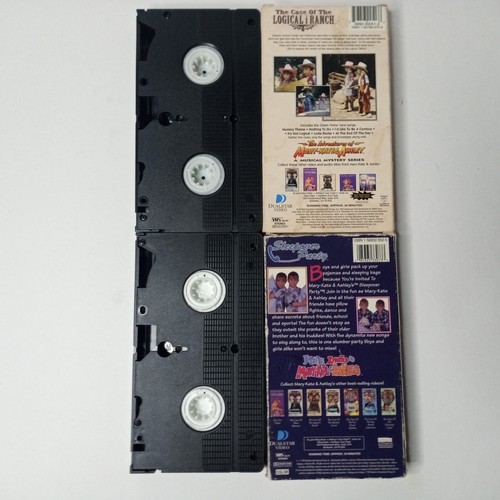 Lot of 2 Mary-Kate & Ashley VHS Tapes-Sleepover Party, Adventures of ...