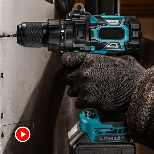 Heavy Duty 500Nm Brushless Cordless Impact Hammer Drill For Makita 18V ...