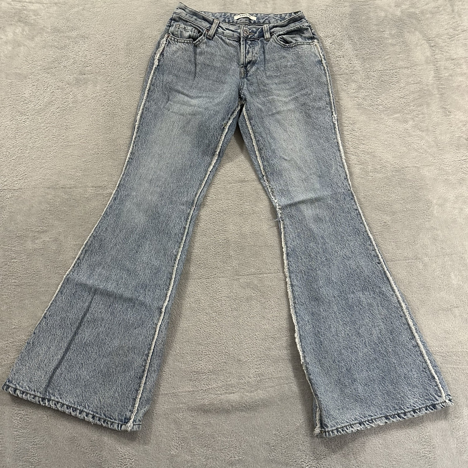 Pacsun Low Rise Flare Leg Bootcut Jeans Women 25 Blue… - Gem