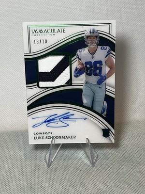 2023 Immaculate RPA Luke Schoonmaker Rookie /18 SSP Great Patch Low ...