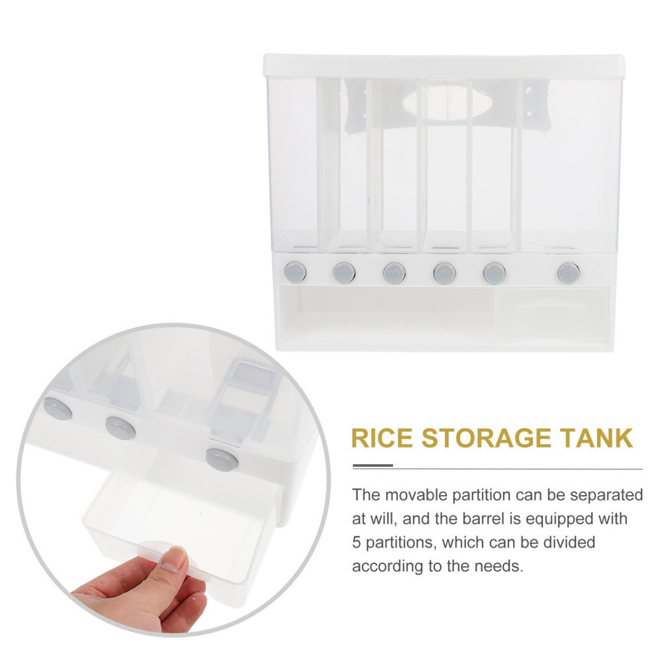 Rice Storage Tank Container with Lid Wall Hanging Cereal Box | eBay
