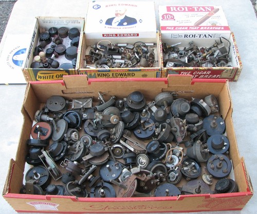 Antique Battery and early AC Radio Rheostats, Switches, Knobs | eBay