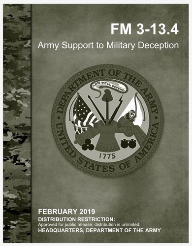 2019 U.S. Army Support To Military Deception Field Manual PDF FM 3-13.4 ...