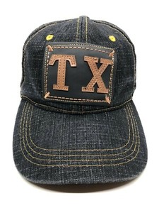 Texas TX Cap Hat Adult Adjustable Vintage Black Denim Cotton | eBay