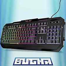 BRAND NEW Bugha LED Gaming Microsoft Keyboard WITH Backlight ,104 Keys ...