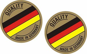 2 x Made In German Stickers Car Surf Vinyl Decal Sticker EURO DUBV ...