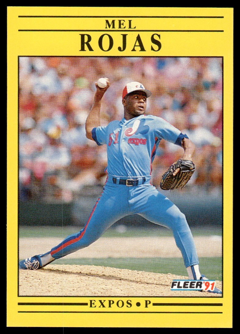 1991 Fleer Baseball Card Mel Rojas Montreal Expos #245 | eBay