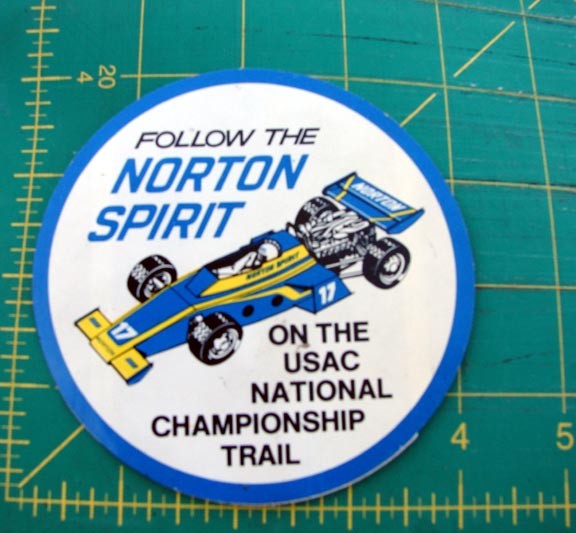VINTAGE NOS 1970's NORTON SPIRIT USAC RACING CHAMPIONSHIP TRAIL 4 ...