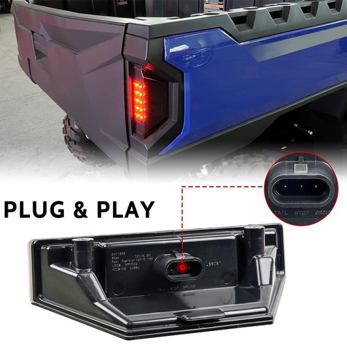 2412774 Pair Smoked Tail Lights Fit Left & Right for Polaris Ranger 900 ...