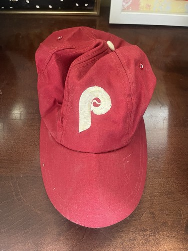 Vintage Philadelphia Phillies Adjustable Hat Maroon Embroidered Logo ...