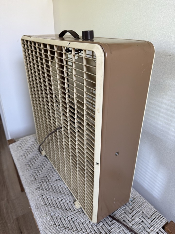 🍊Vintage Toastmaster 20-Inch 3 Speed 5 Blade Box Fan Brown WORKS! | eBay