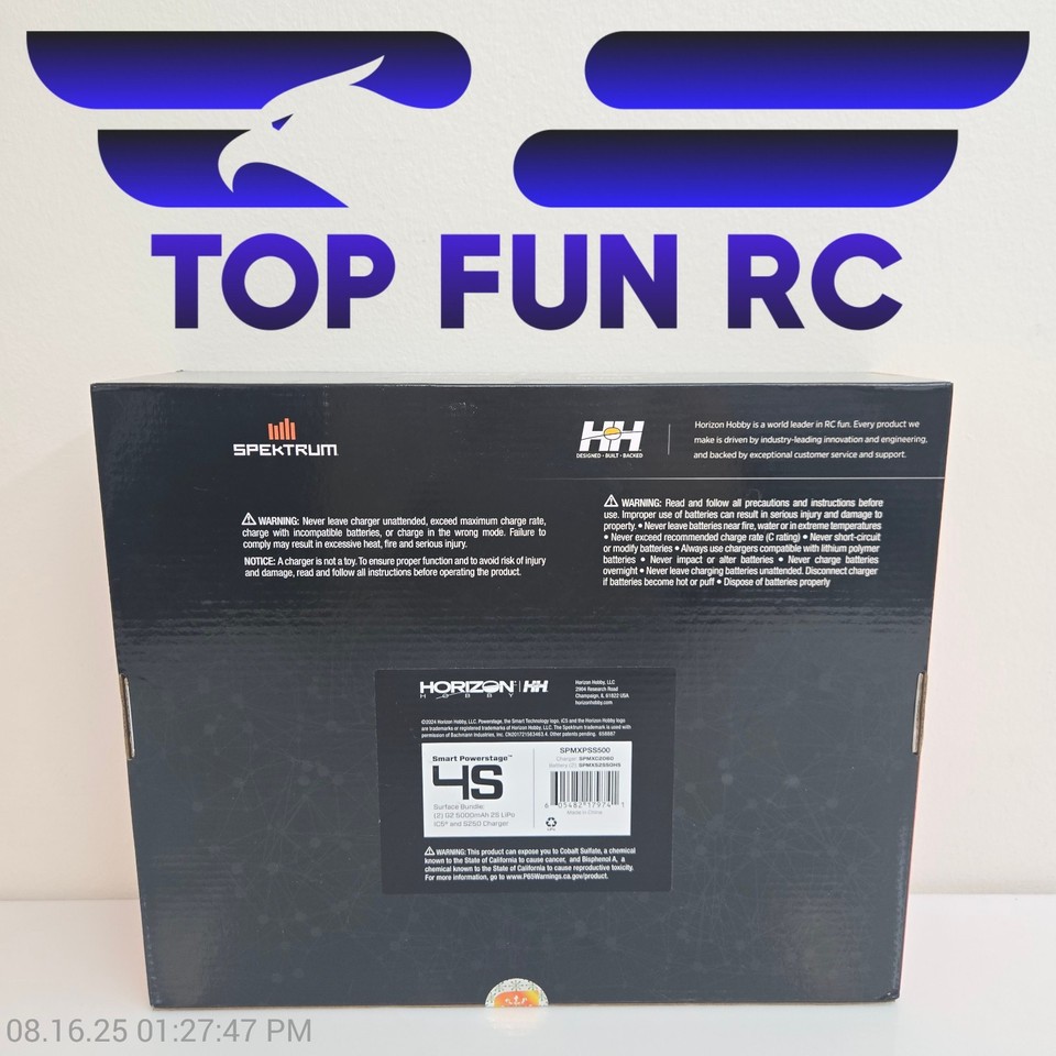 Spektrum Smart Powerstage Air Bundle: G2 2200mAh 4S 50C LiPo IC3 & S250 Charger | eBay