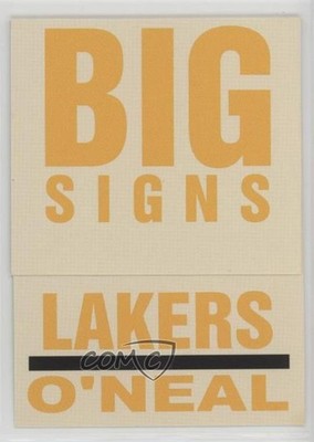 2003-04 Fleer Platinum Big Signs Shaquille O'Neal #3BS HOF | eBay
