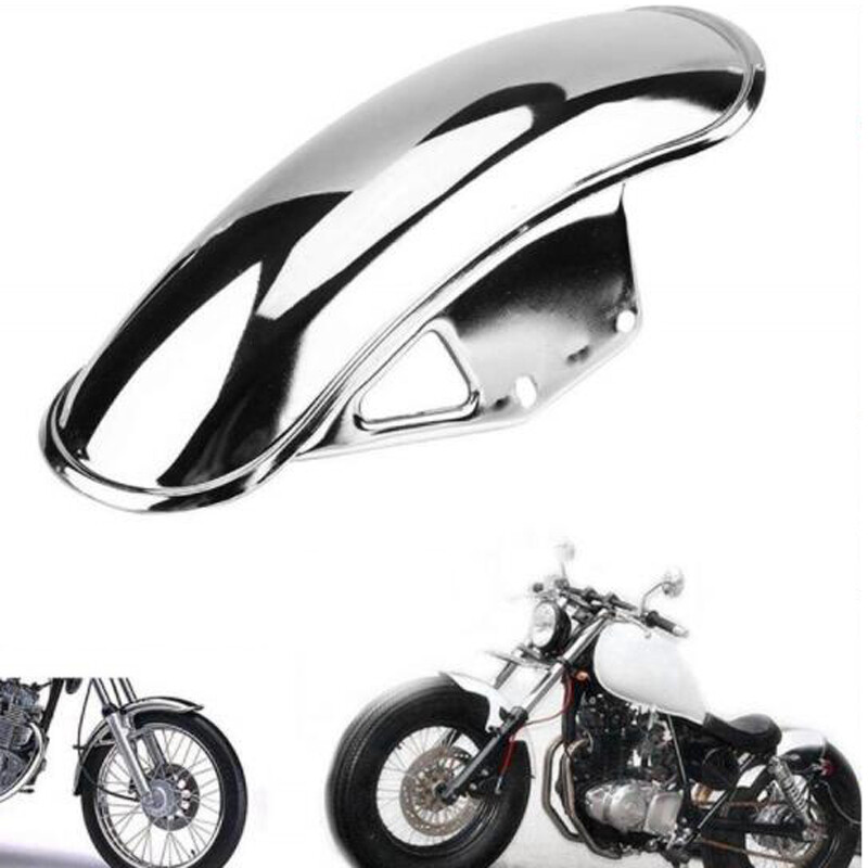 Motorcycle Front Fender Mudguard Splash Sand Guard Wheel Cover Silver ...