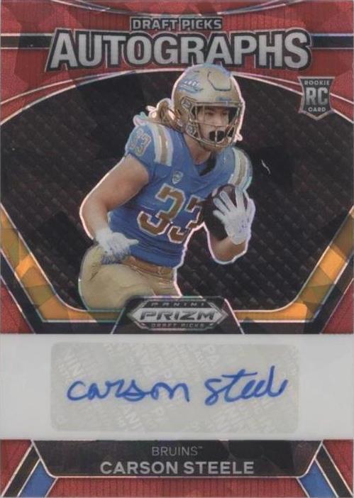 2024 Panini Prizm Draft Picks - Draft Picks Autographs Carson Steele # ...