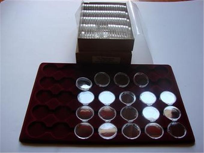 10x Clear Plastic Coin Display Cases Capsules Holder Storage Box 30mm ...