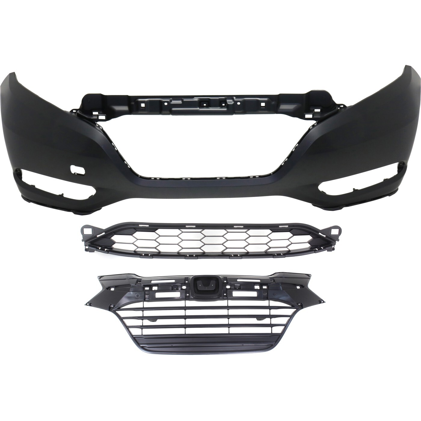 04711T7WA91ZZ, 71121T7WA00, 71103T7JH00 CAPA Set of 3 Bumper Covers ...