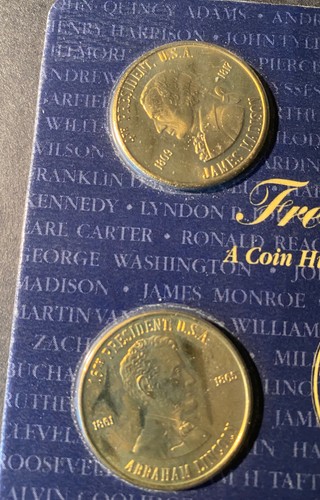 1997 Readers Digest Presidential Coins, Minted In Brass * new unopened ...