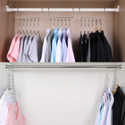 Cloth Hanger 4 Pack Metal Wardrobe Peg Closet Rack Hooks Rail Bracket ...
