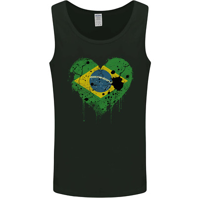 Love Brazil Flag Brazilian Day Football Mens Vest Tank Top | eBay UK