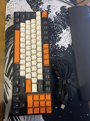 🔥havit ‎KB487L-US Mechanical Keyboard Wired Compact PC Keyboard w ...