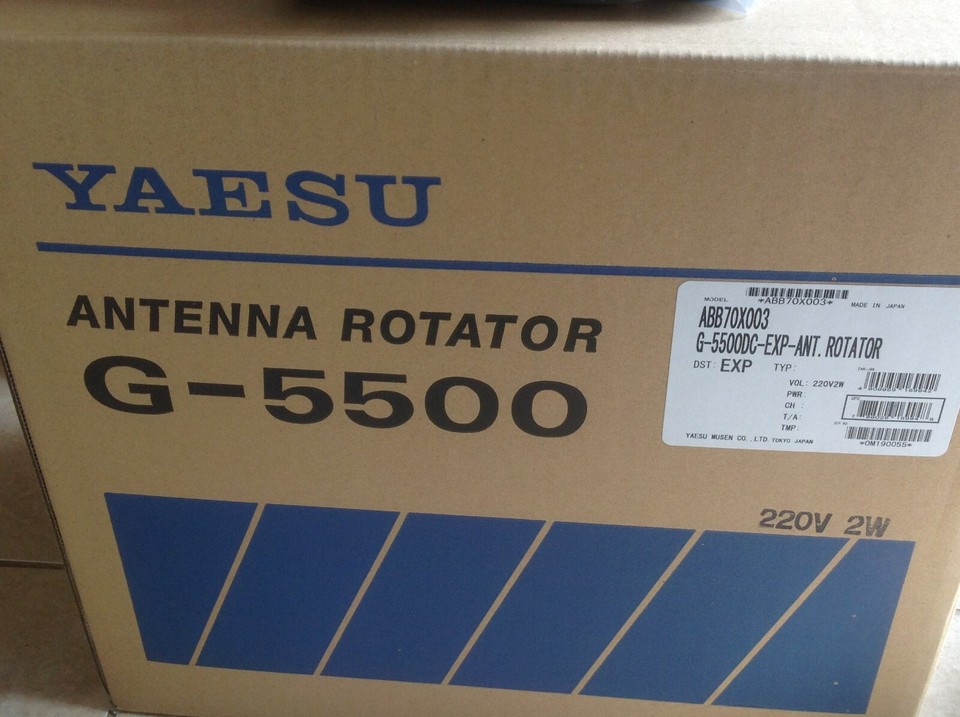 Yaesu G-5500DC- Azimuth/Elevation Rotator-NEW MODEL incls;Plugs+3yr ...