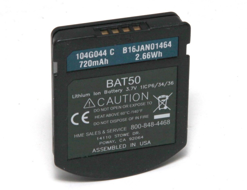 HME BAT50 Lithium Ion Battery Pac For HS6100 HS6200 Wireless Drive Thru ...