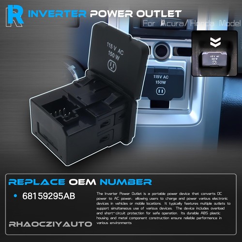 Power Outlet Inverter Fit for 2013-2016 Ram 1500 for 2013-2016 Ram 2500 ...