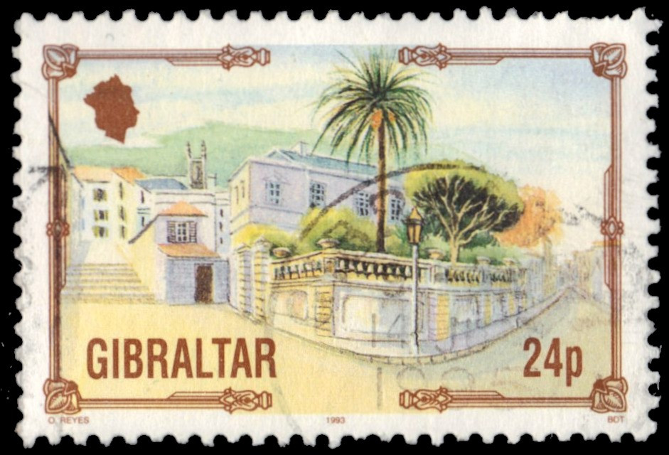 GIBRALTAR 638 (SG702) - Architecture "Garrison Library" (pc22472) | eBay