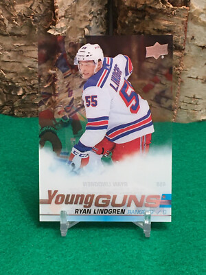 RYAN LINDGREN ROOKIE 2019-20 Upper Deck CLEAR CUT YOUNG GUNS NY/COL ...