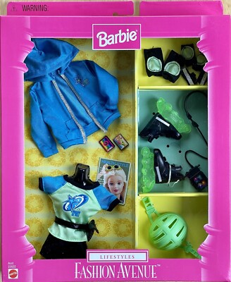 Barbie In-Line Skater Lifestyles Fashion Avenue with Walkman 1999 New ...