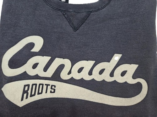 Vintage CANADA Roots Athletics Sweatshirt Navy Blue Size Medium M | eBay