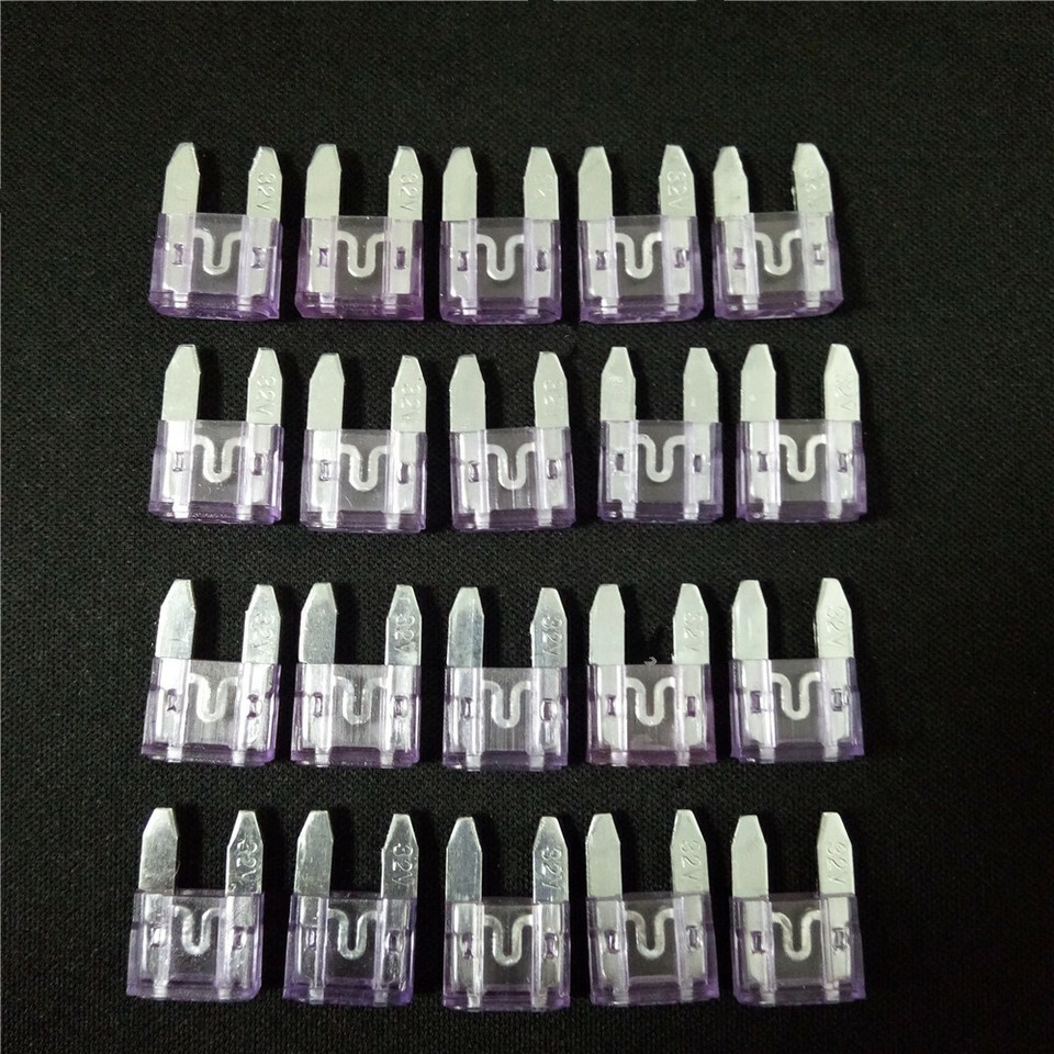 20PCS 35Amp Mini Blade Style Fuses APM/ATM 32V Short Circuit Protection ...