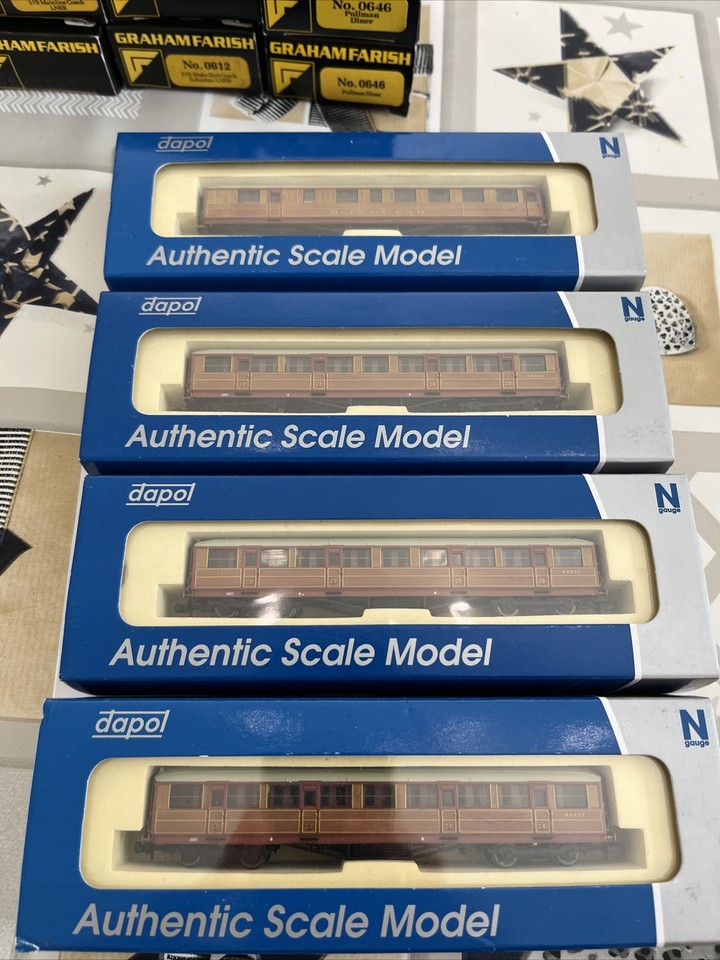 N Gauge Dapol X4 Job Lot LNER Teak Gresley Coaches. | eBay UK