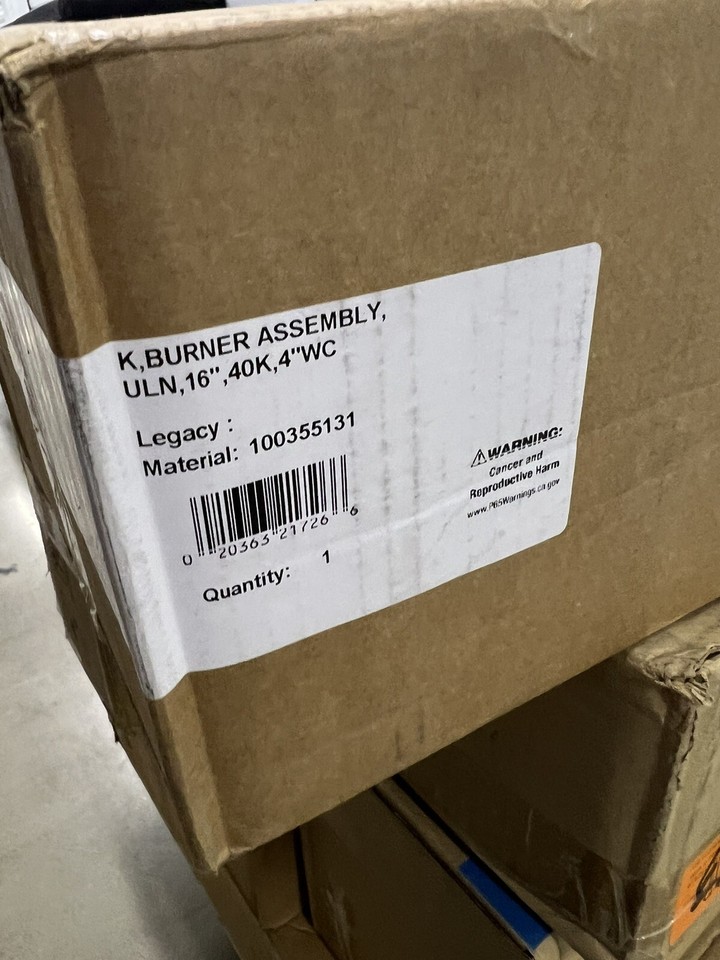 AO Smith 100355131 Kit, Burner Assembly,Uln,16″,40K,4″Wc | eBay