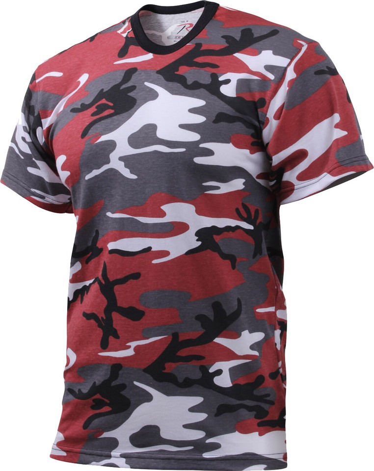 Camo T-Shirt Tactical Tee Short Sleeve Military Army Camouflage Uniform ...